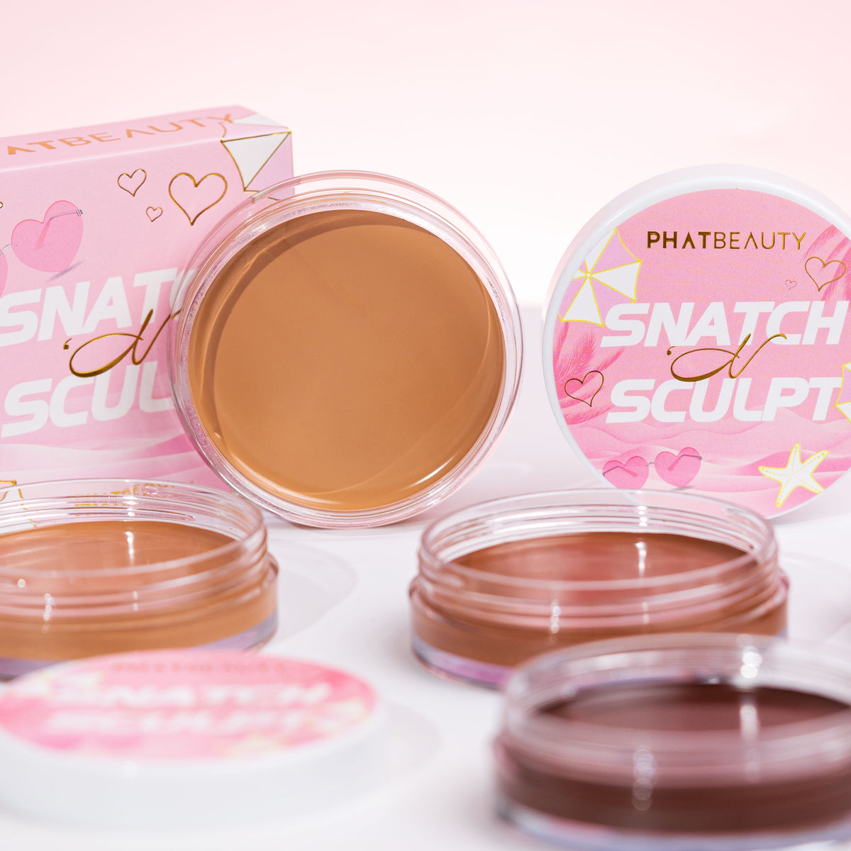 SNATCH N SCULPT CREAM BRONZER - FULL SET – PHATBEAUTYCOSMETICS